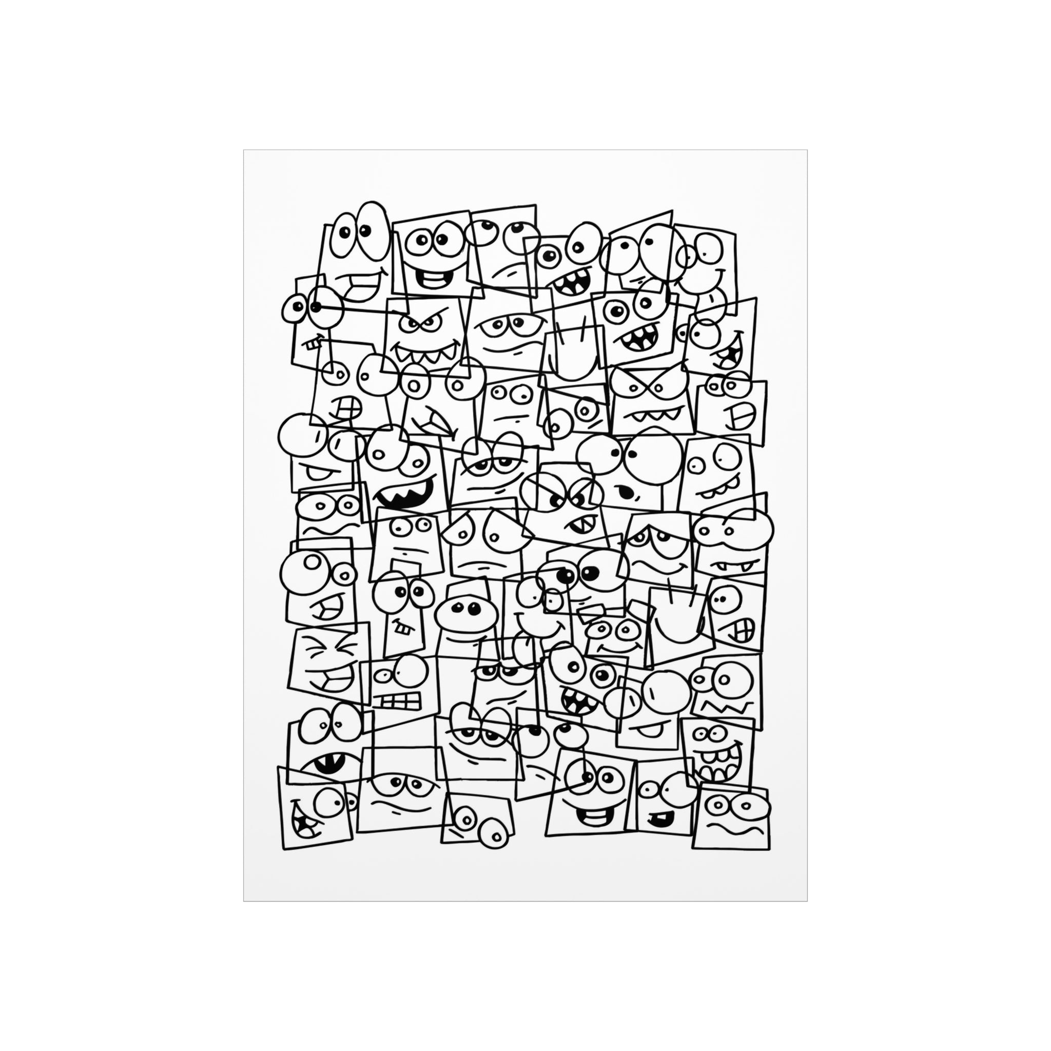 "My Rectangle Friends" Print by aaronjhill – artWORKS